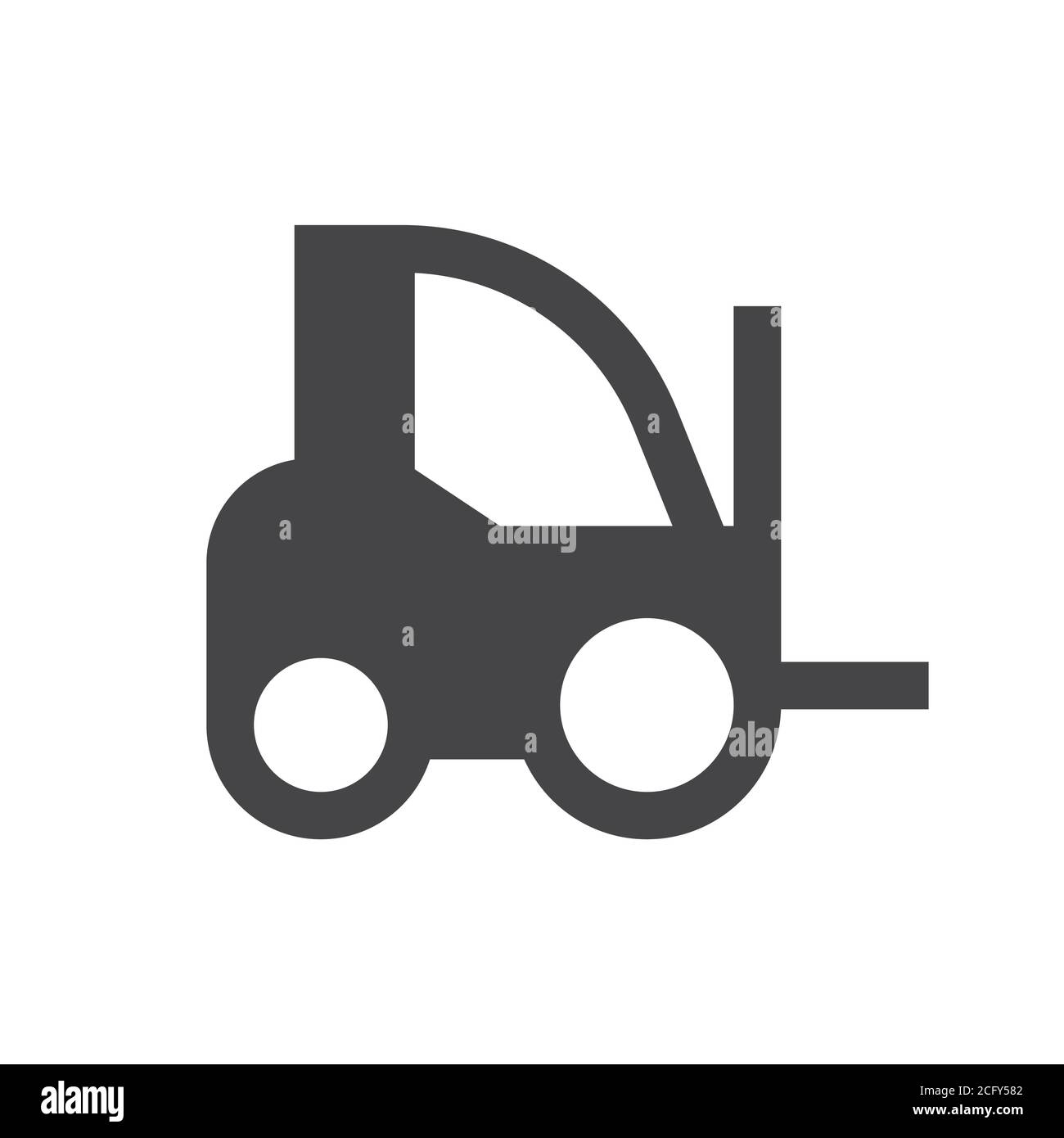Forklift pictogram Cut Out Stock Images & Pictures - Alamy