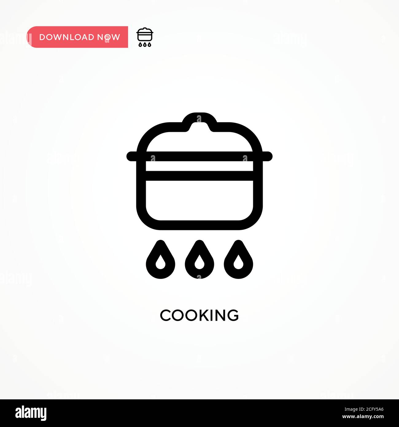 Cooking Simple vector icon. Modern, simple flat vector illustration for ...