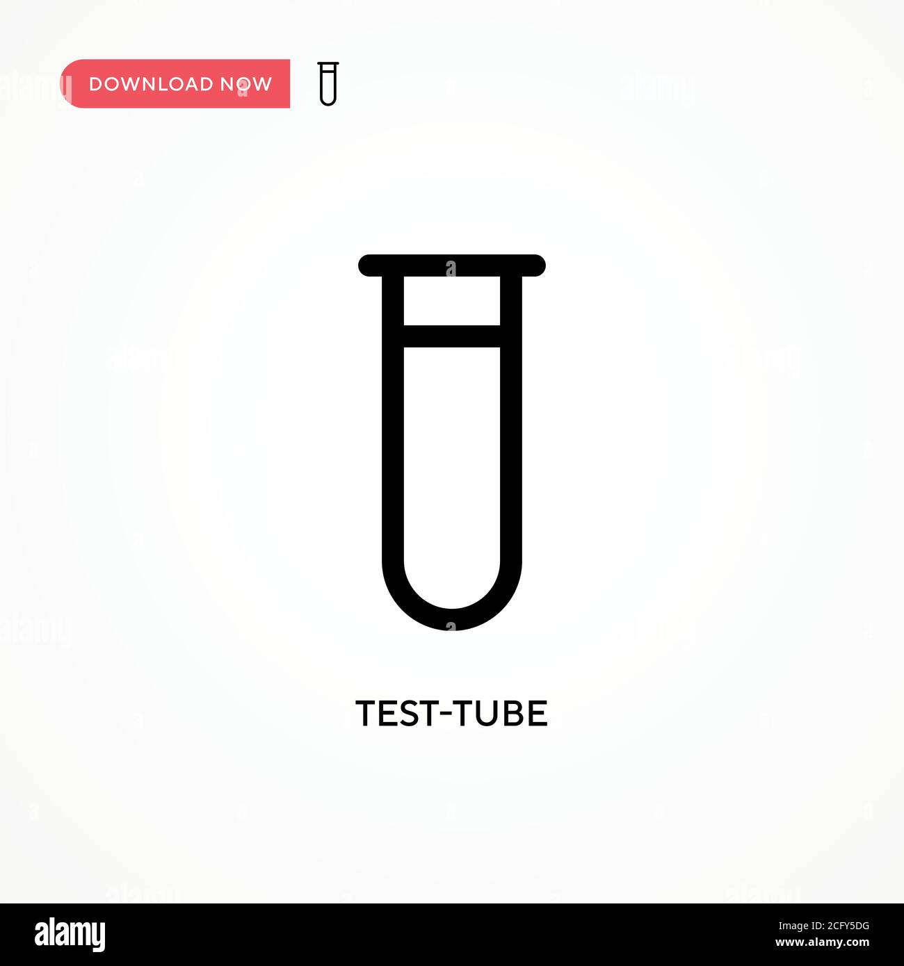 Test-tube Simple vector icon. Modern, simple flat vector illustration ...