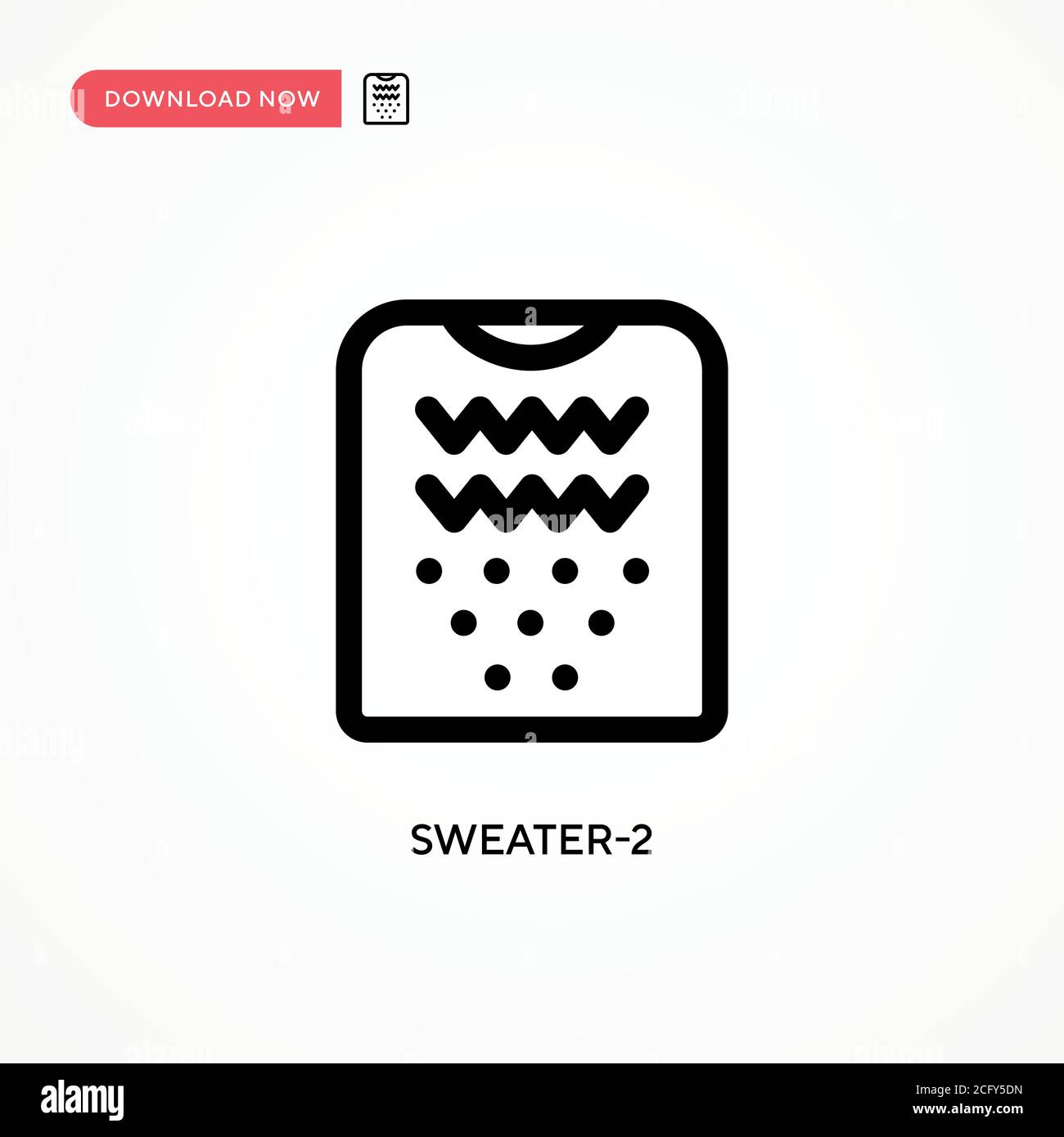 Sweater-2 Simple vector icon. Modern, simple flat vector illustration ...