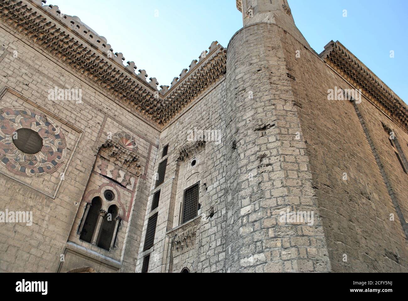 The medieval exterior wall of al Rifai mosque dated back 14th century ...