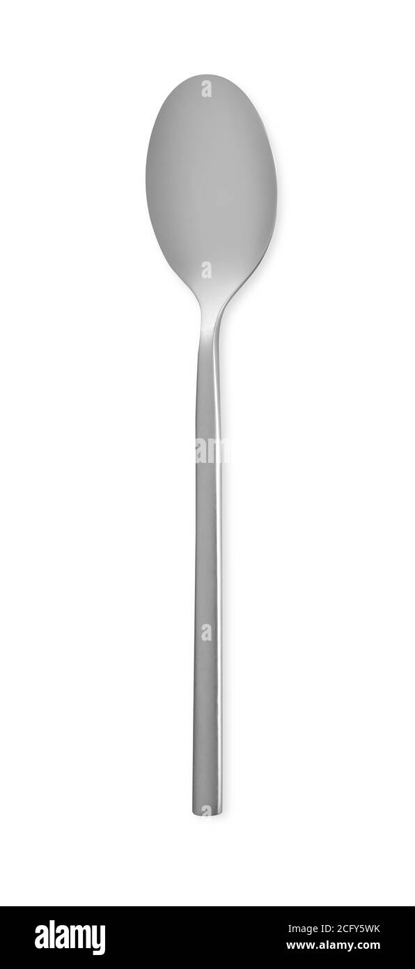 Modern spoon isolated on white Stock Photo - Alamy