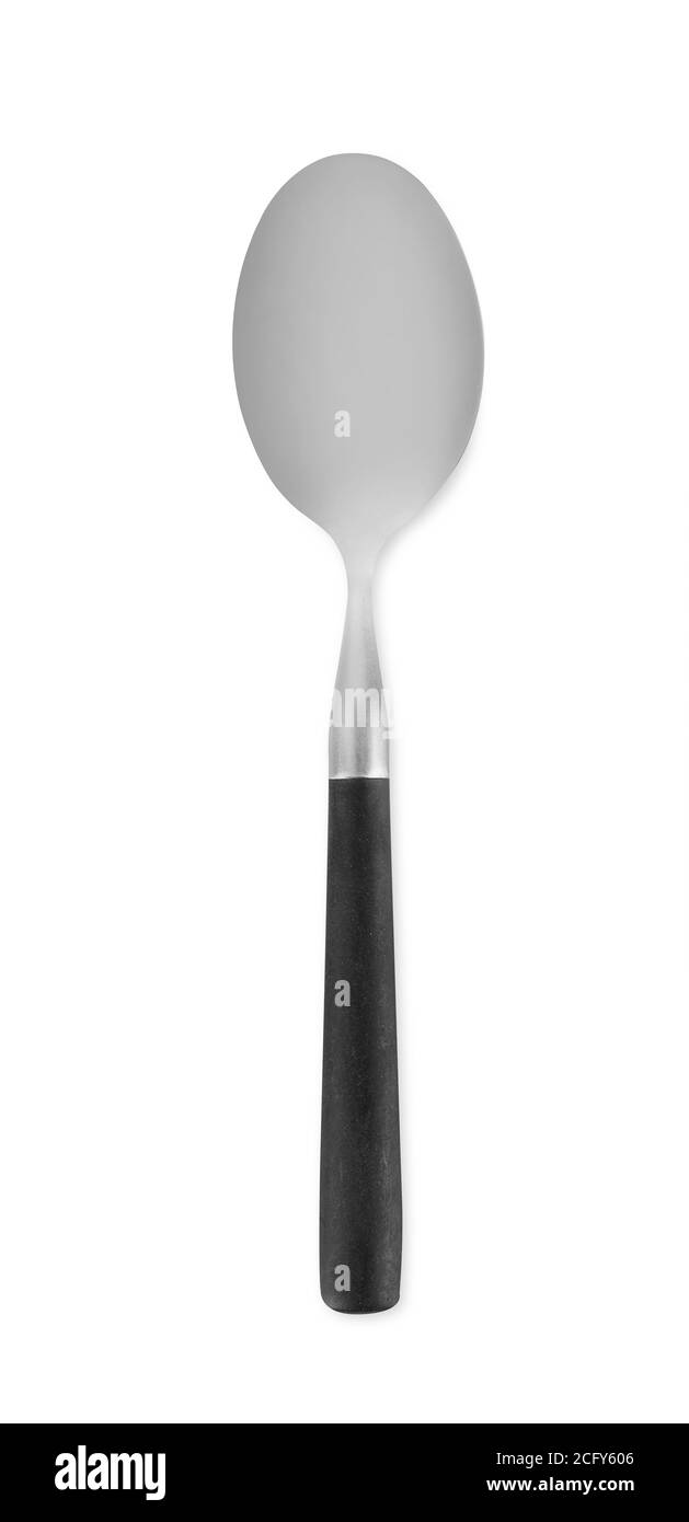 Modern spoon isolated on white Stock Photo - Alamy