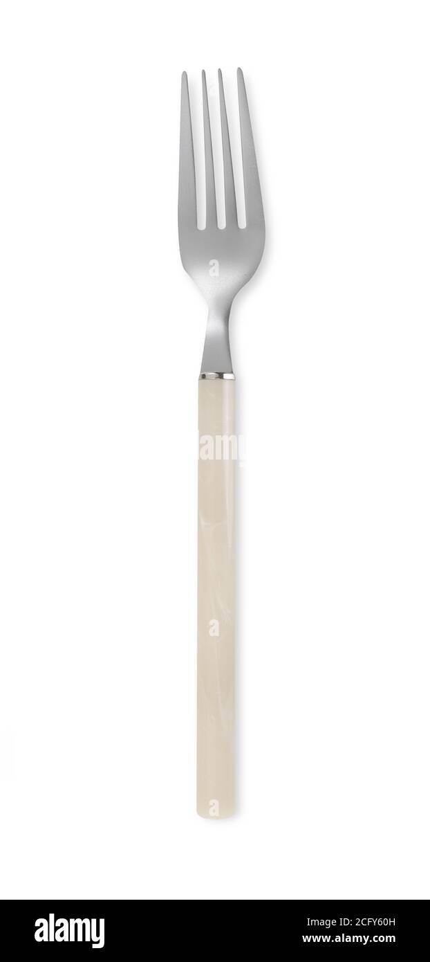 Modern fork isolated on white Stock Photo - Alamy