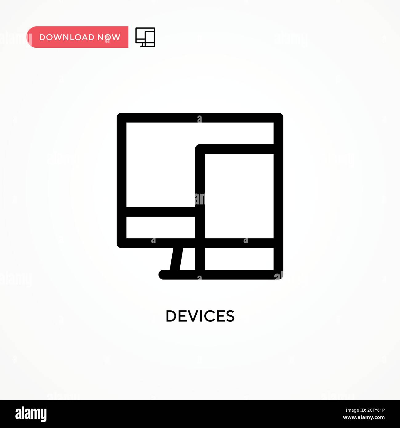 Devices Simple vector icon. Modern, simple flat vector illustration for ...