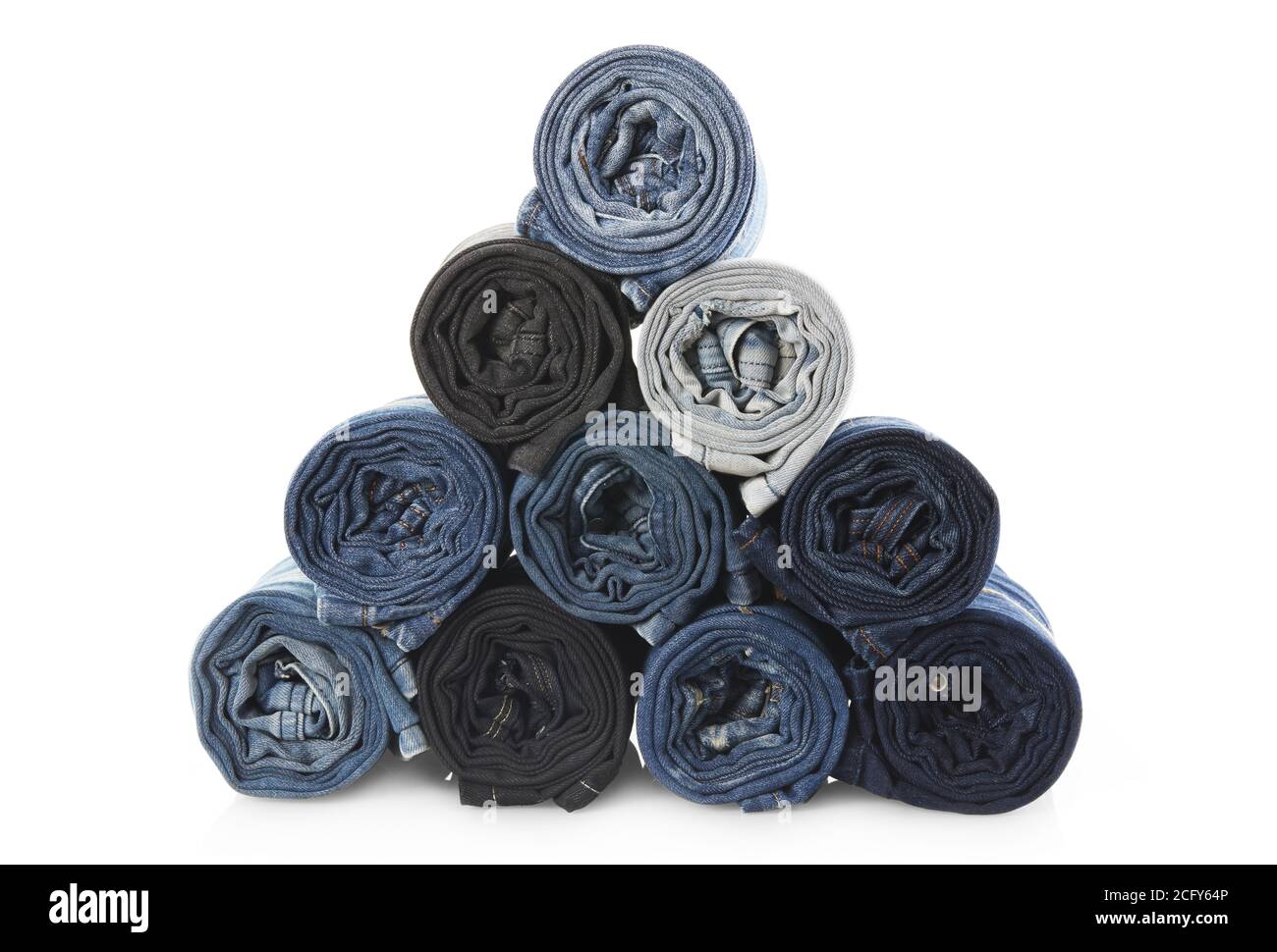 Rolled up blue jeans hi-res stock photography and images - Alamy