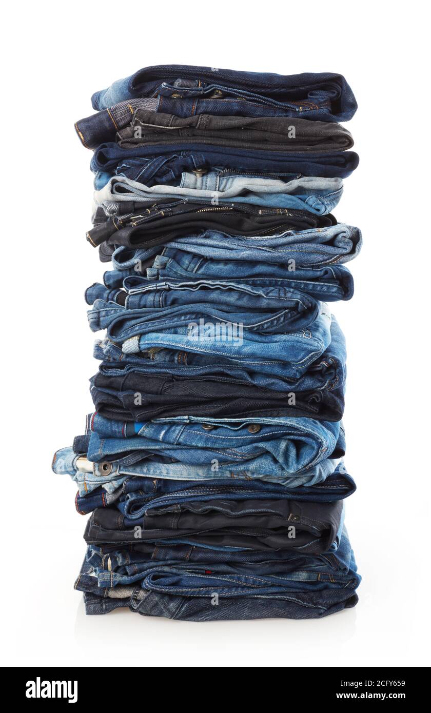 Denim jeans manufacturing Cut Out Stock Images & Pictures - Alamy
