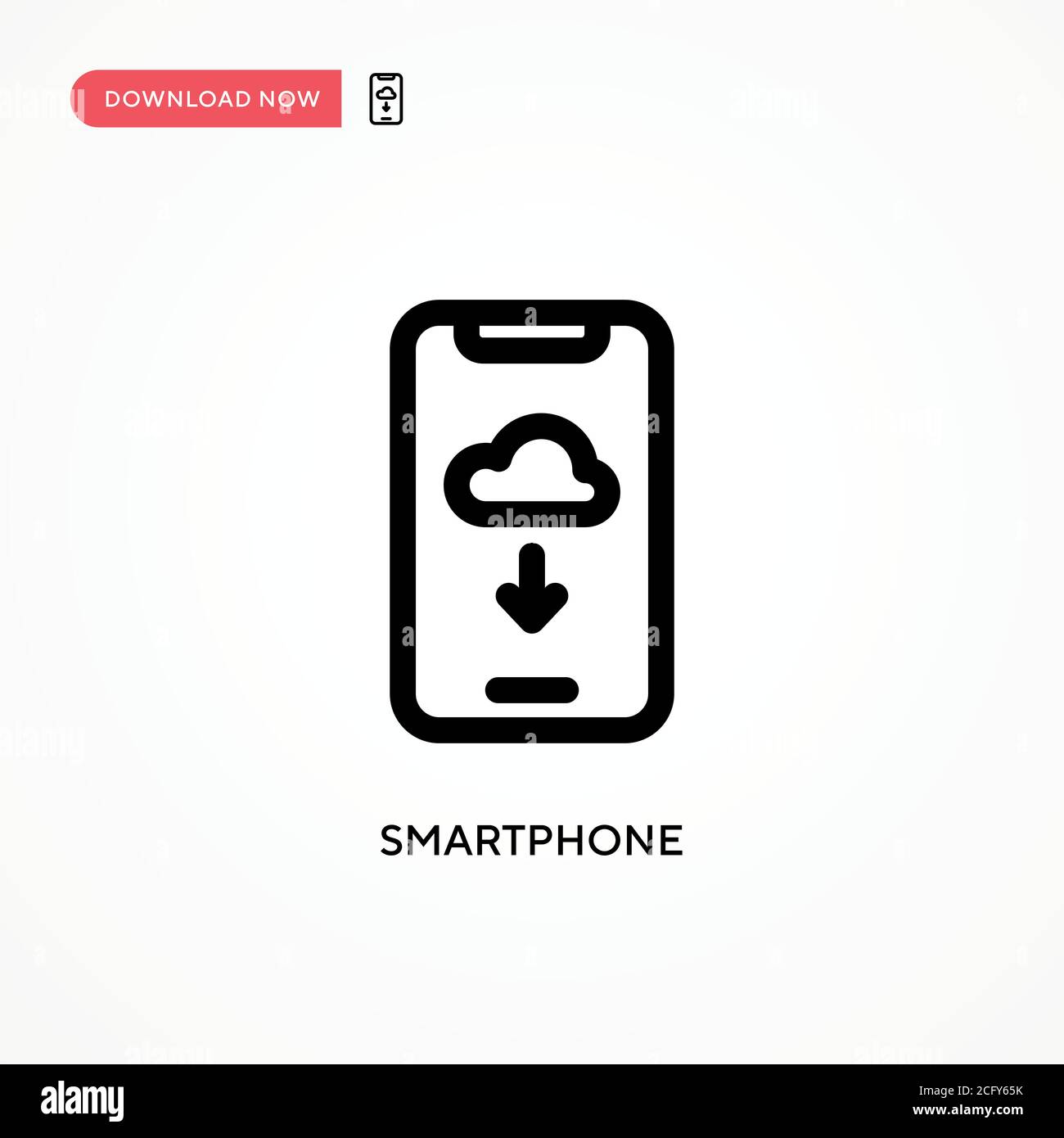 Smartphone Simple vector icon. Modern, simple flat vector illustration ...