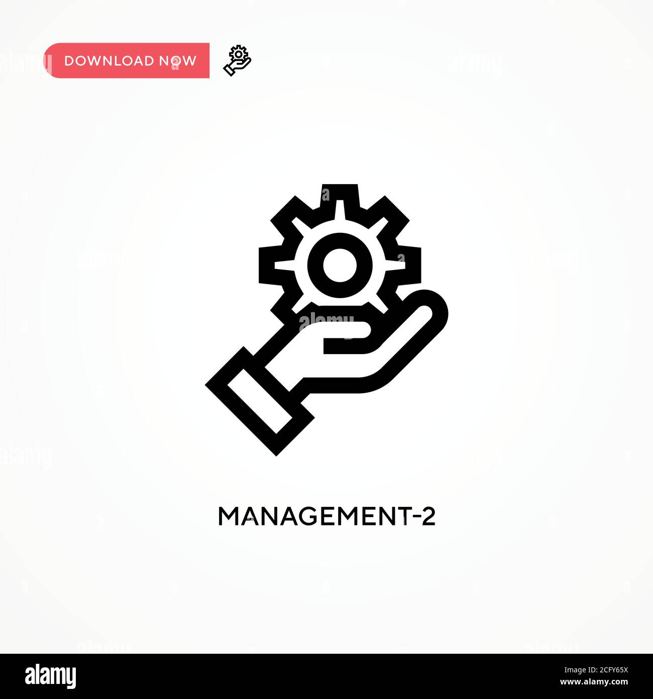 Management-2 Simple vector icon. Modern, simple flat vector ...