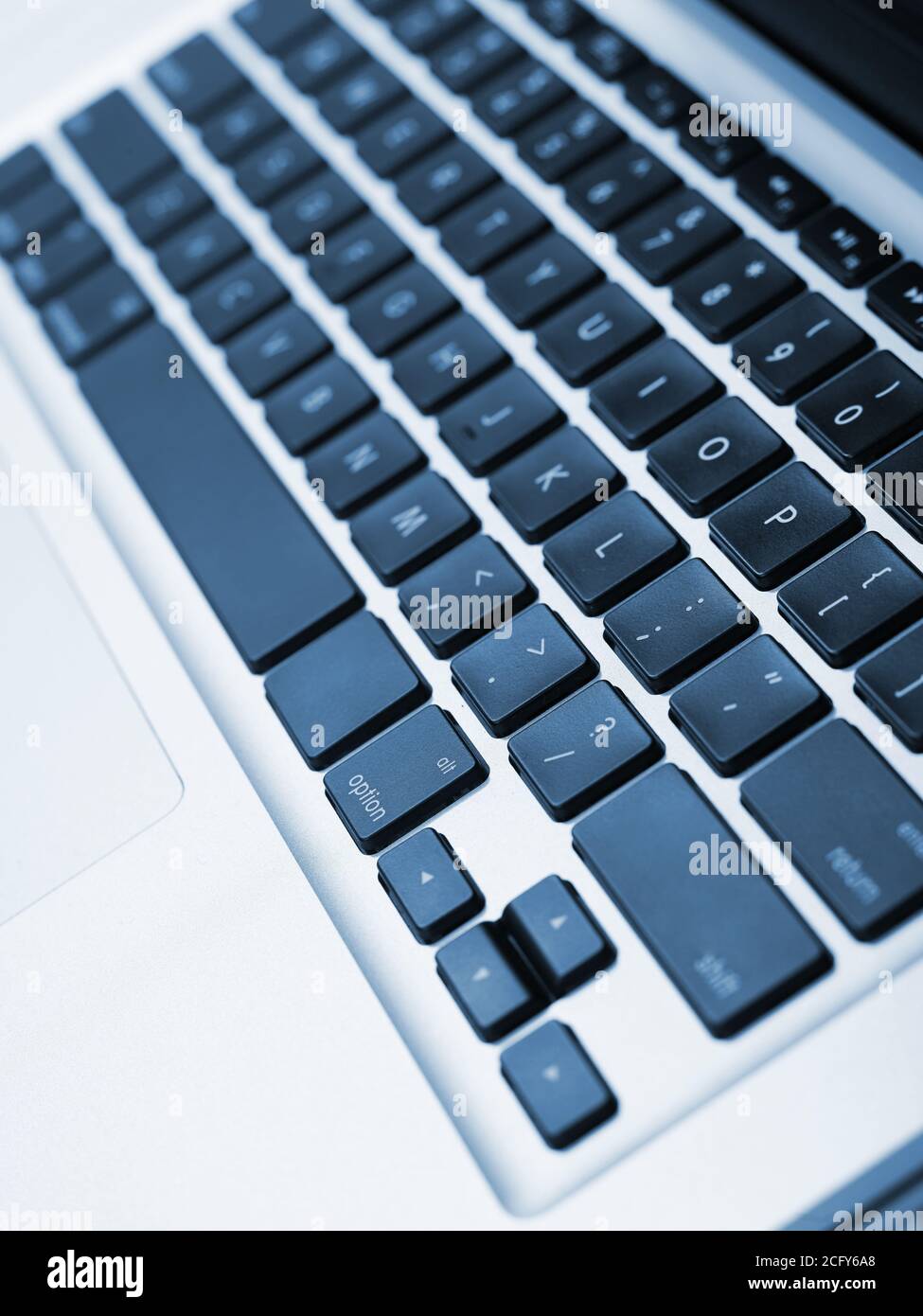 Laptop keyboard close-up Stock Photo - Alamy