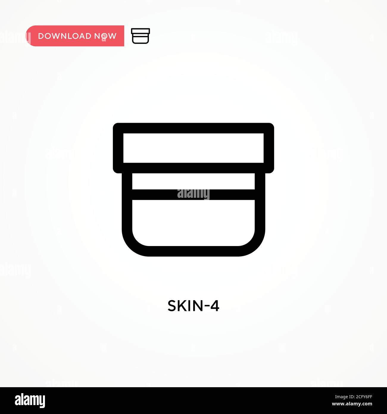 Skin-4 Simple vector icon. Modern, simple flat vector illustration for ...