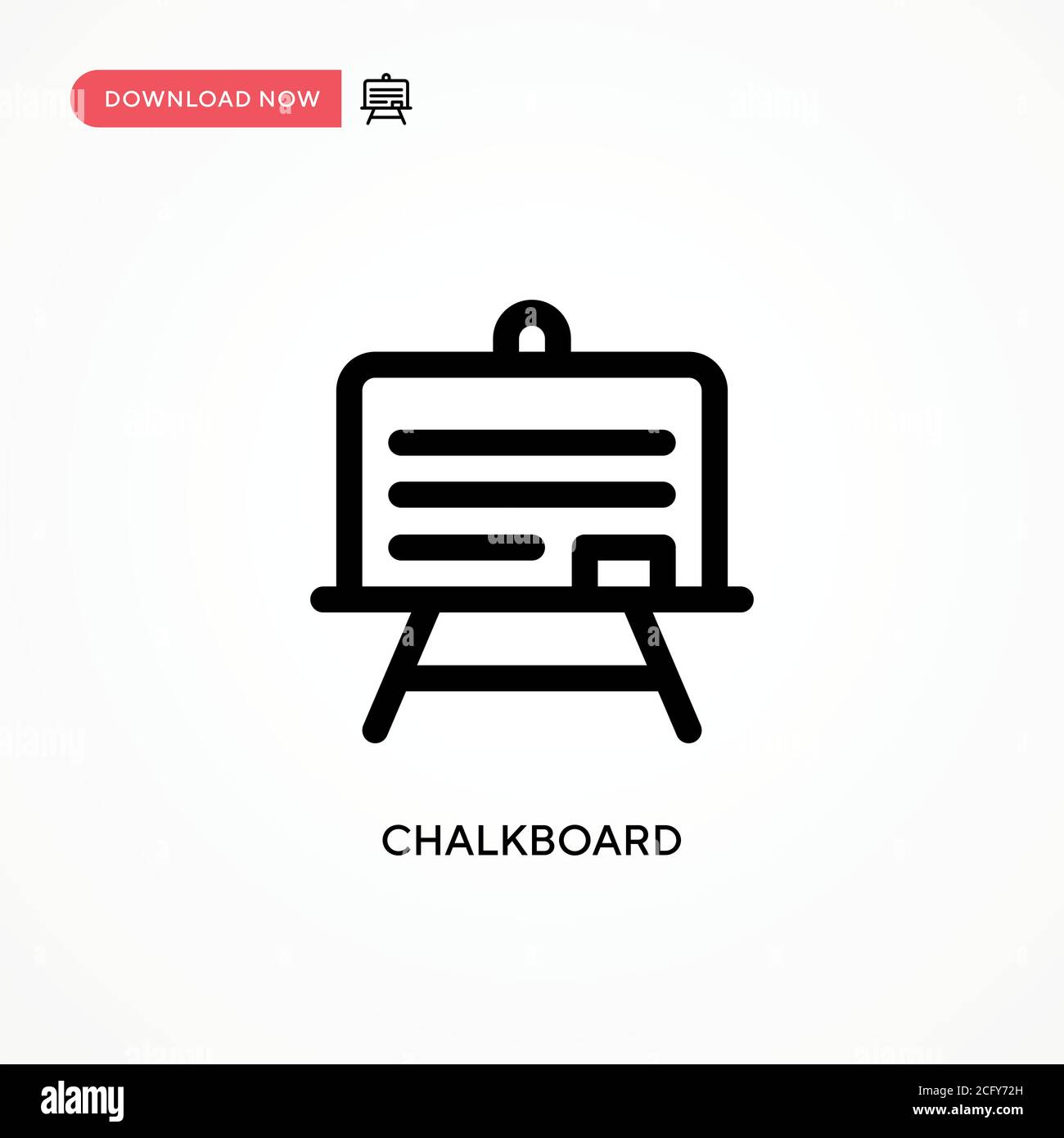 Chalkboard Simple vector icon. Modern, simple flat vector illustration ...