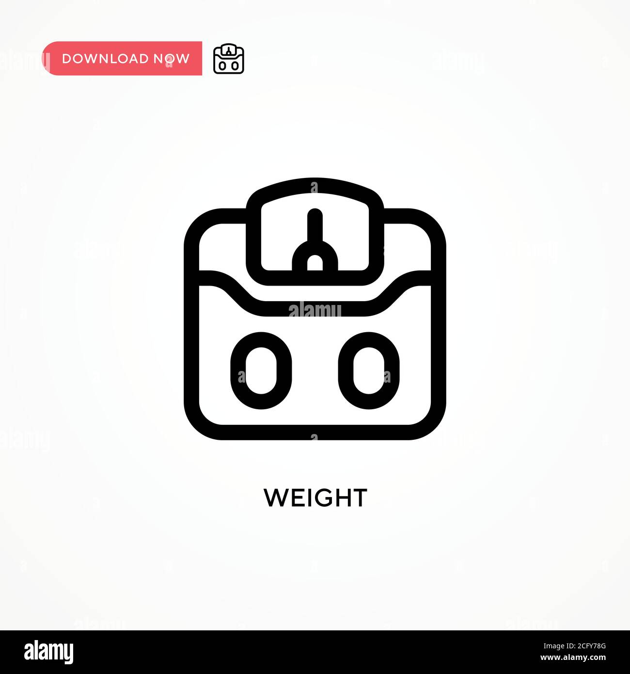Weight Simple vector icon. Modern, simple flat vector illustration for ...