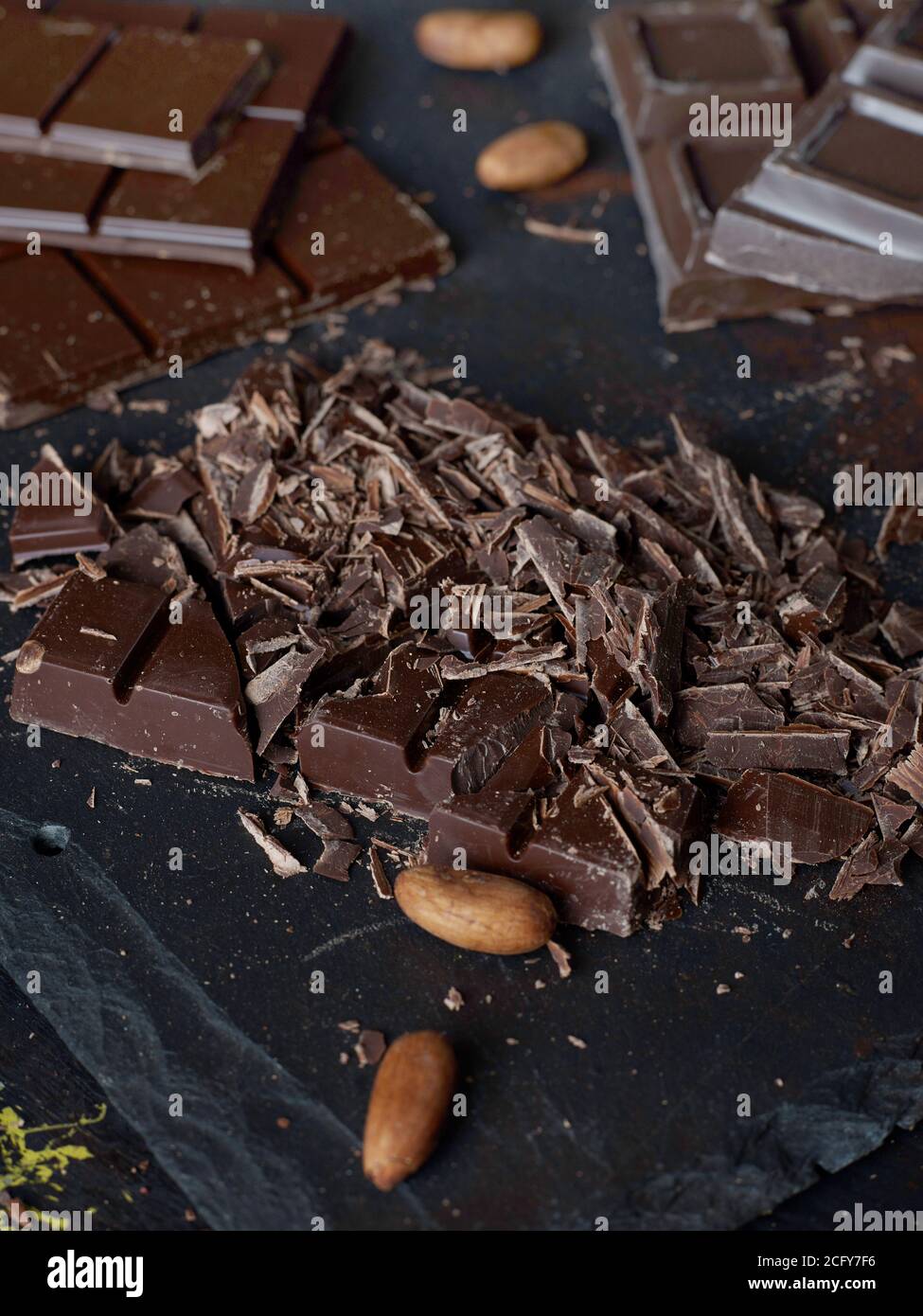 Baking chopped chocolate Stock Photo - Alamy