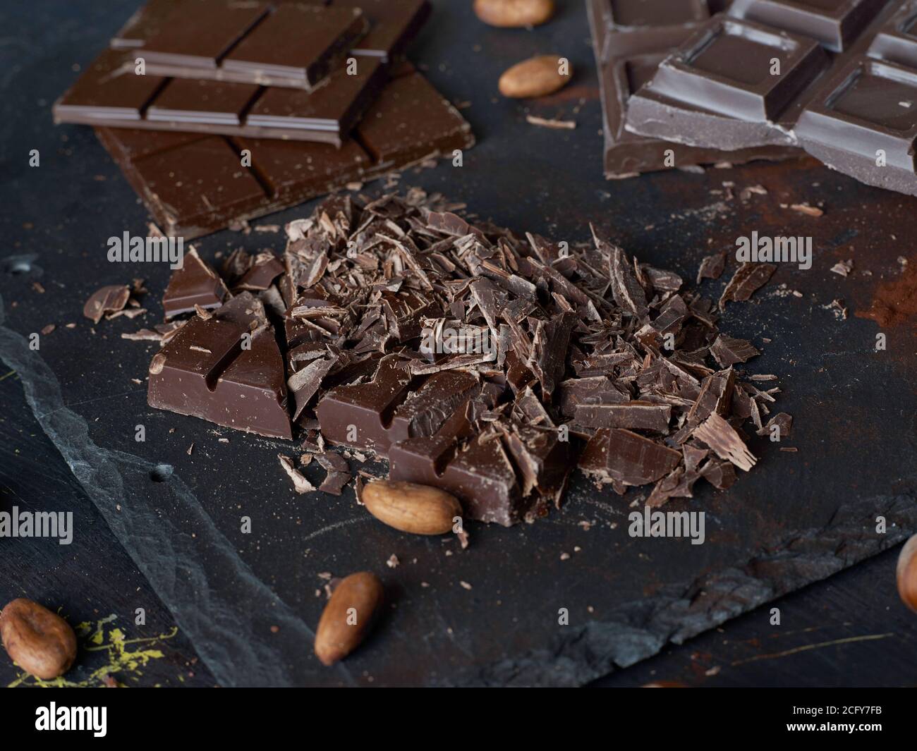 Baking chopped chocolate Stock Photo - Alamy