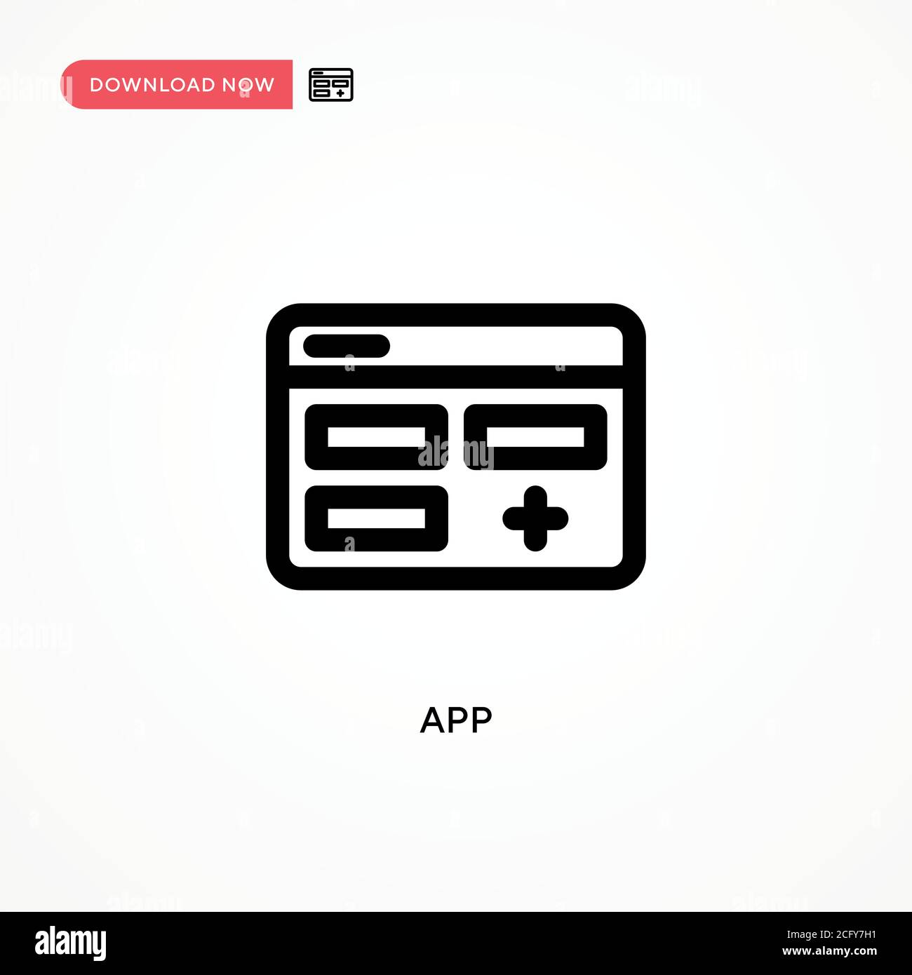 App Simple vector icon. Modern, simple flat vector illustration for web ...