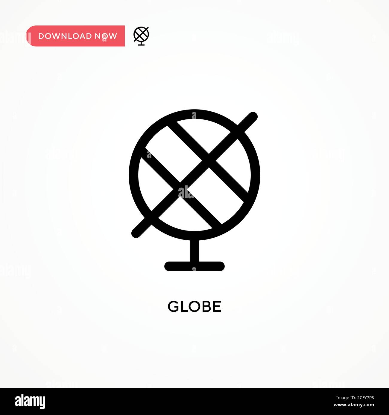 Globe Simple vector icon. Modern, simple flat vector illustration for ...