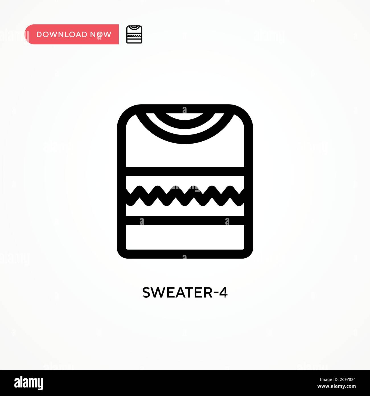 Sweater-4 Simple vector icon. Modern, simple flat vector illustration ...