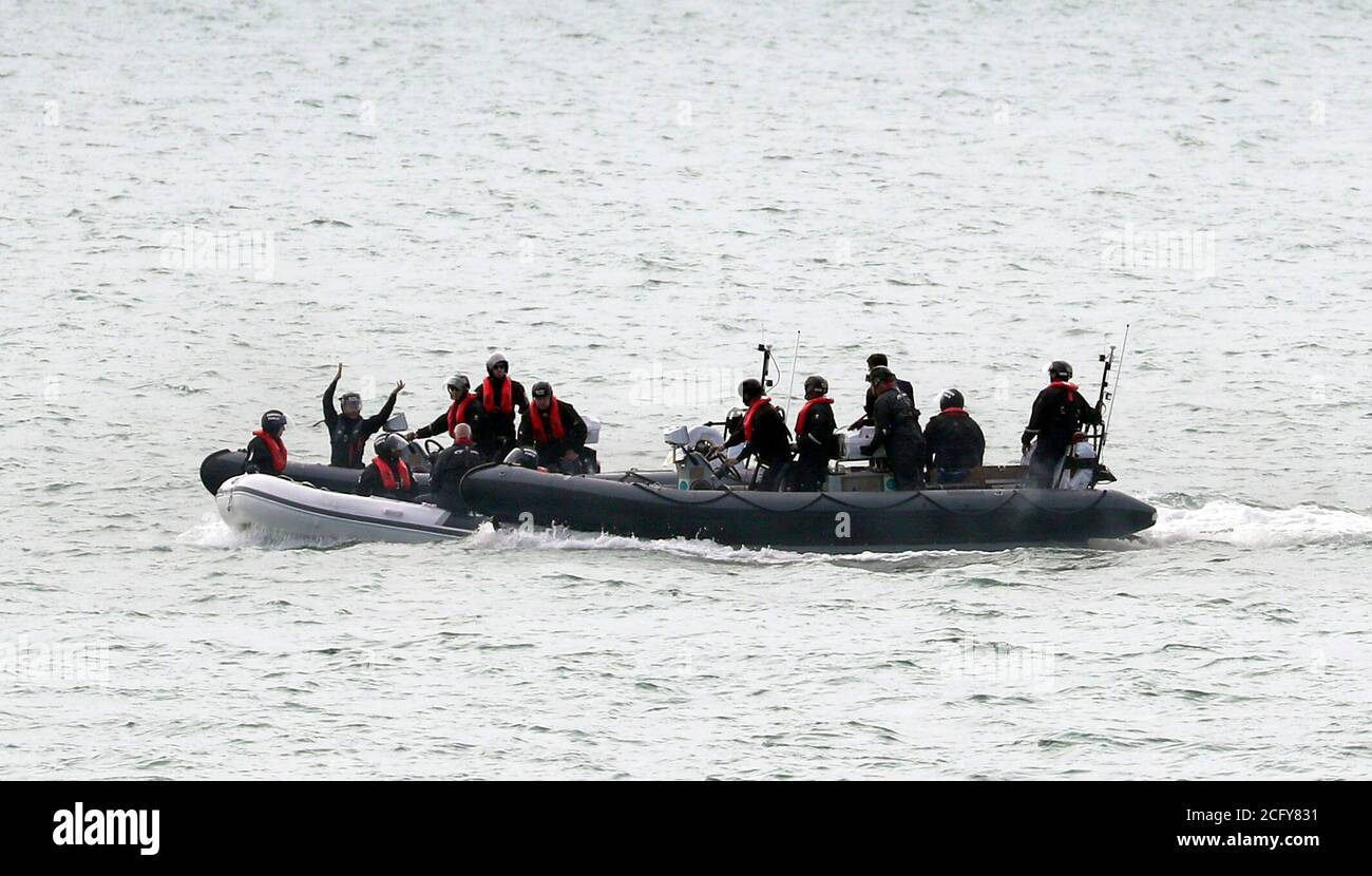 Border force officers take part hi-res stock photography and images - Alamy