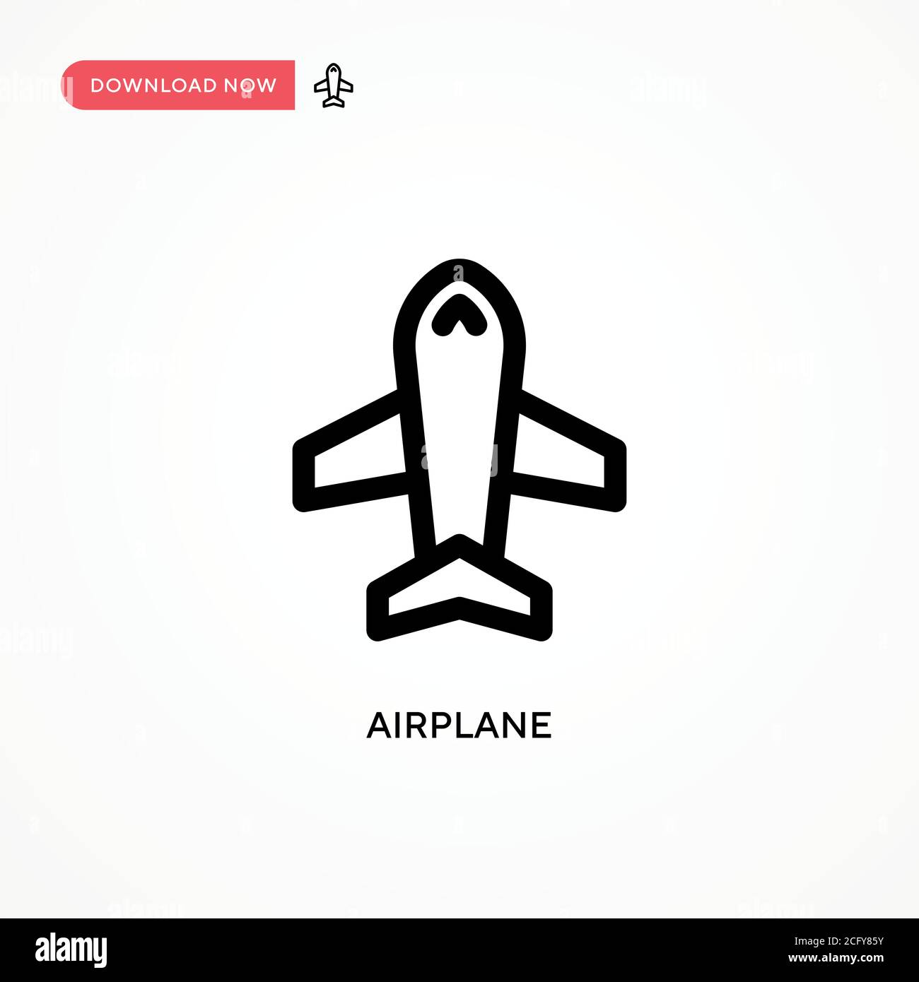 Airplane Simple vector icon. Modern, simple flat vector illustration ...