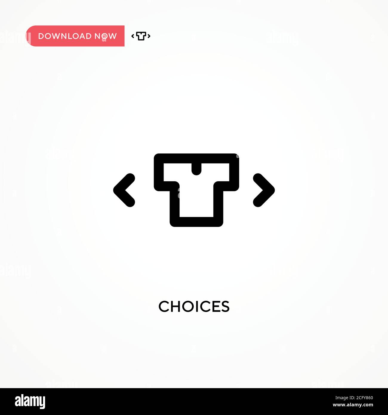 Choices Simple vector icon. Modern, simple flat vector illustration for ...