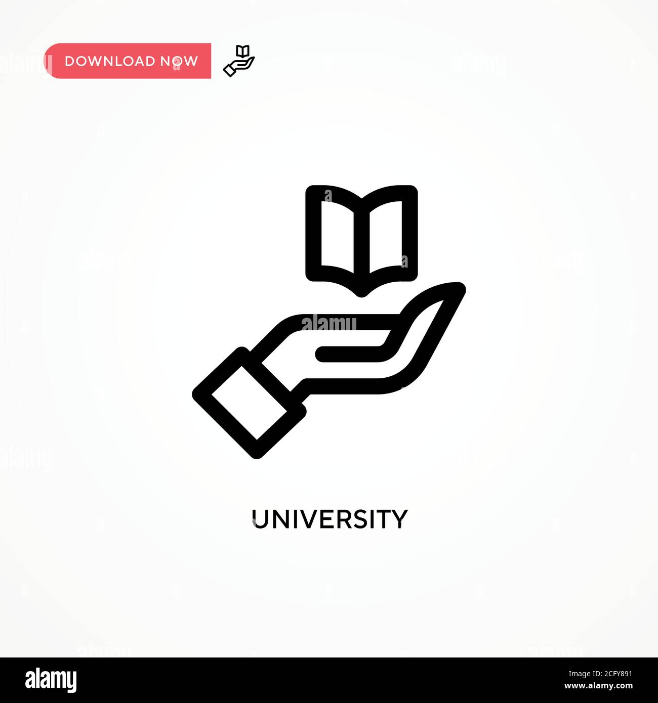 University Simple vector icon. Modern, simple flat vector illustration ...