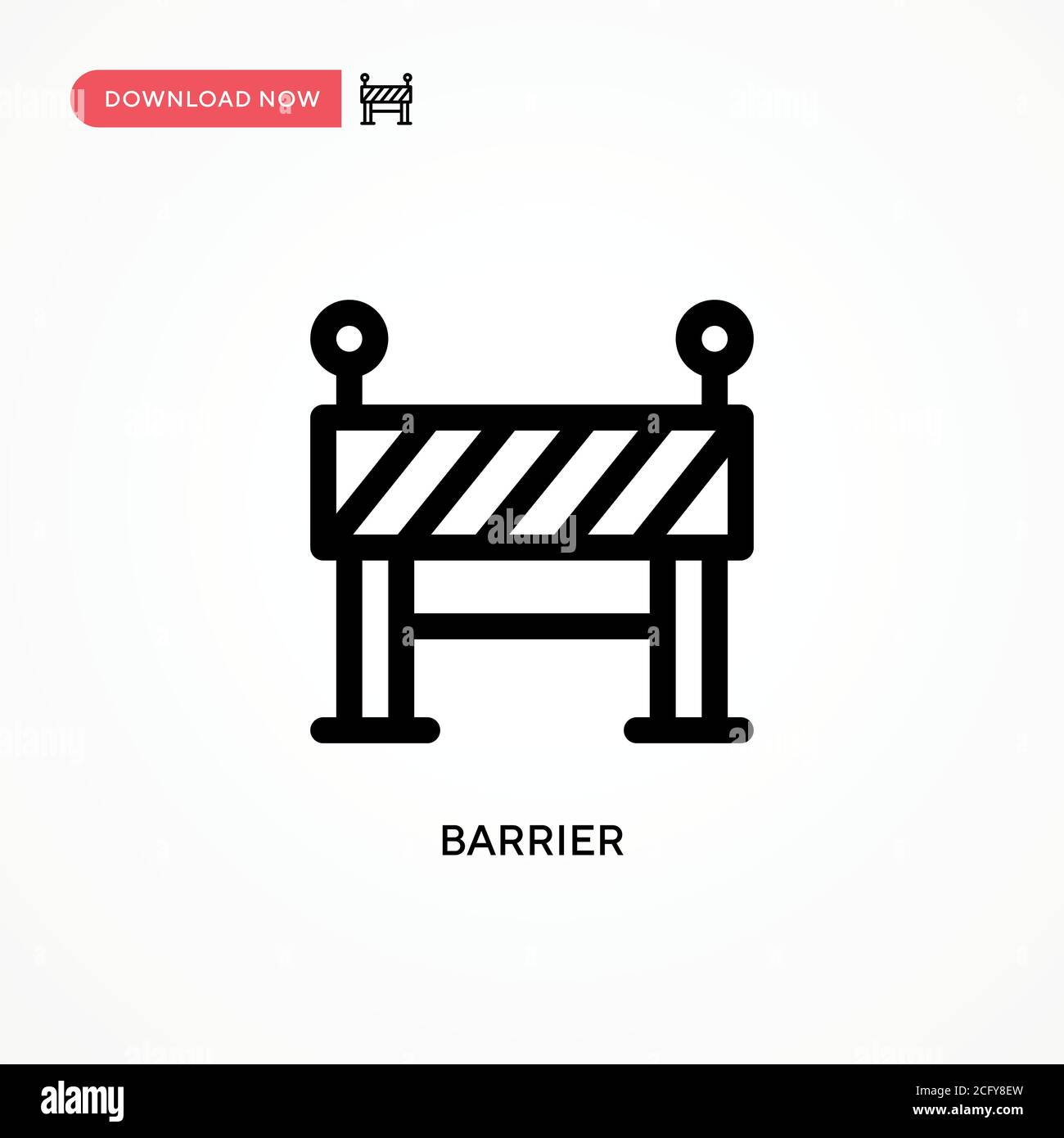 Construction site barriers Stock Vector Images - Alamy