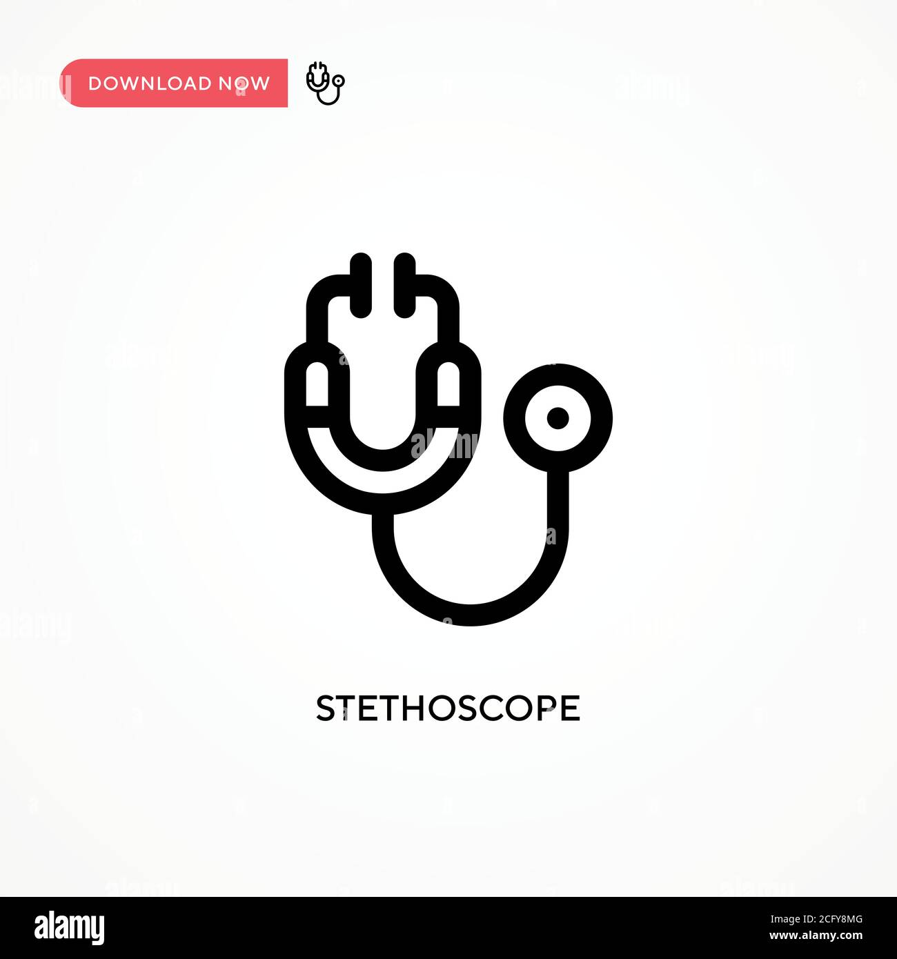 Stethoscope Simple vector icon. Modern, simple flat vector illustration ...