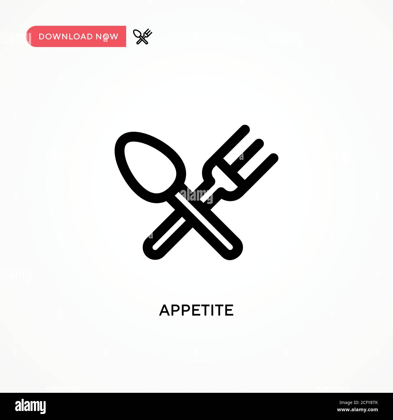 Appetite Simple vector icon. Modern, simple flat vector illustration ...