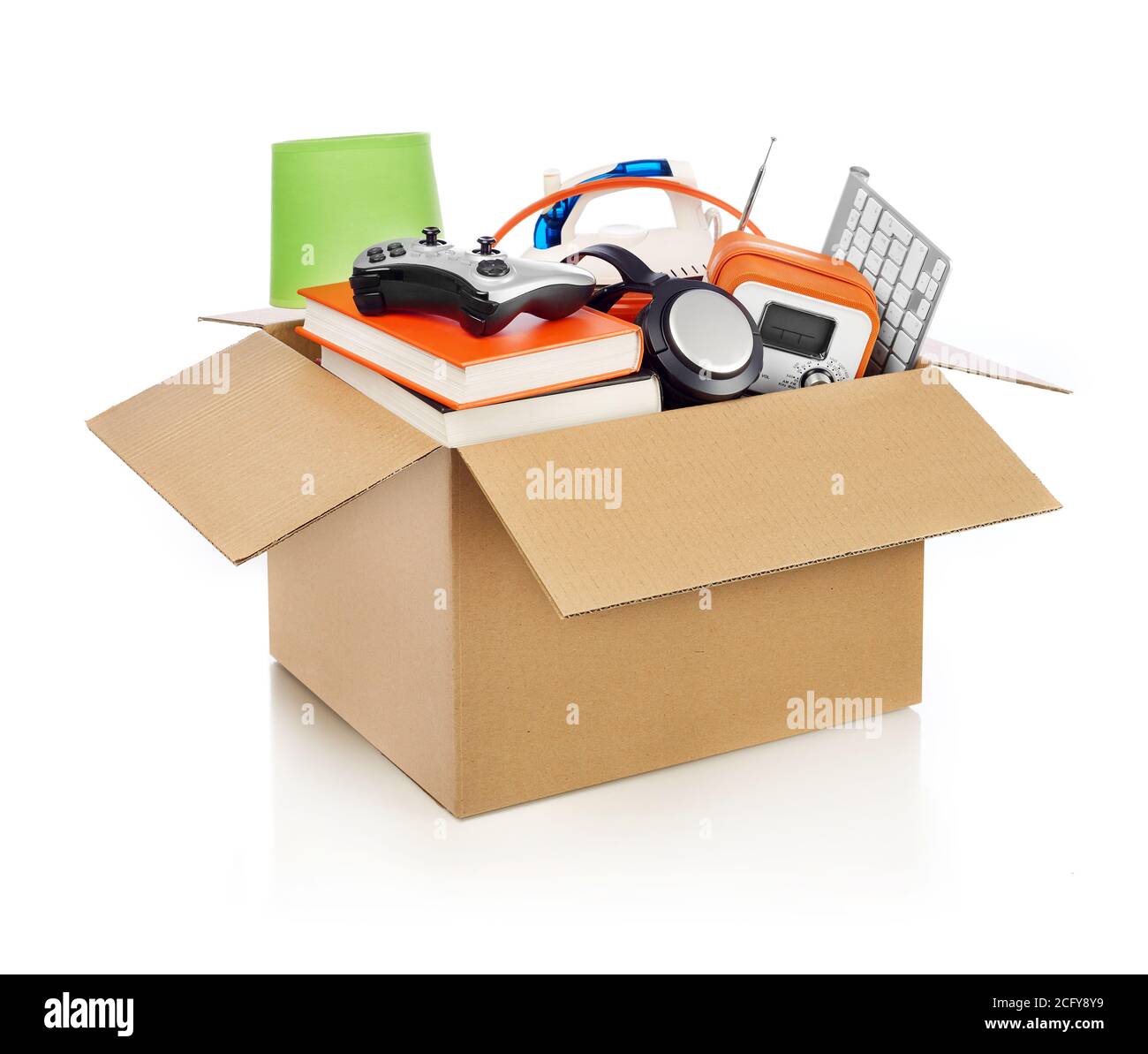 Spring cleaning and computer Cut Out Stock Images & Pictures - Alamy