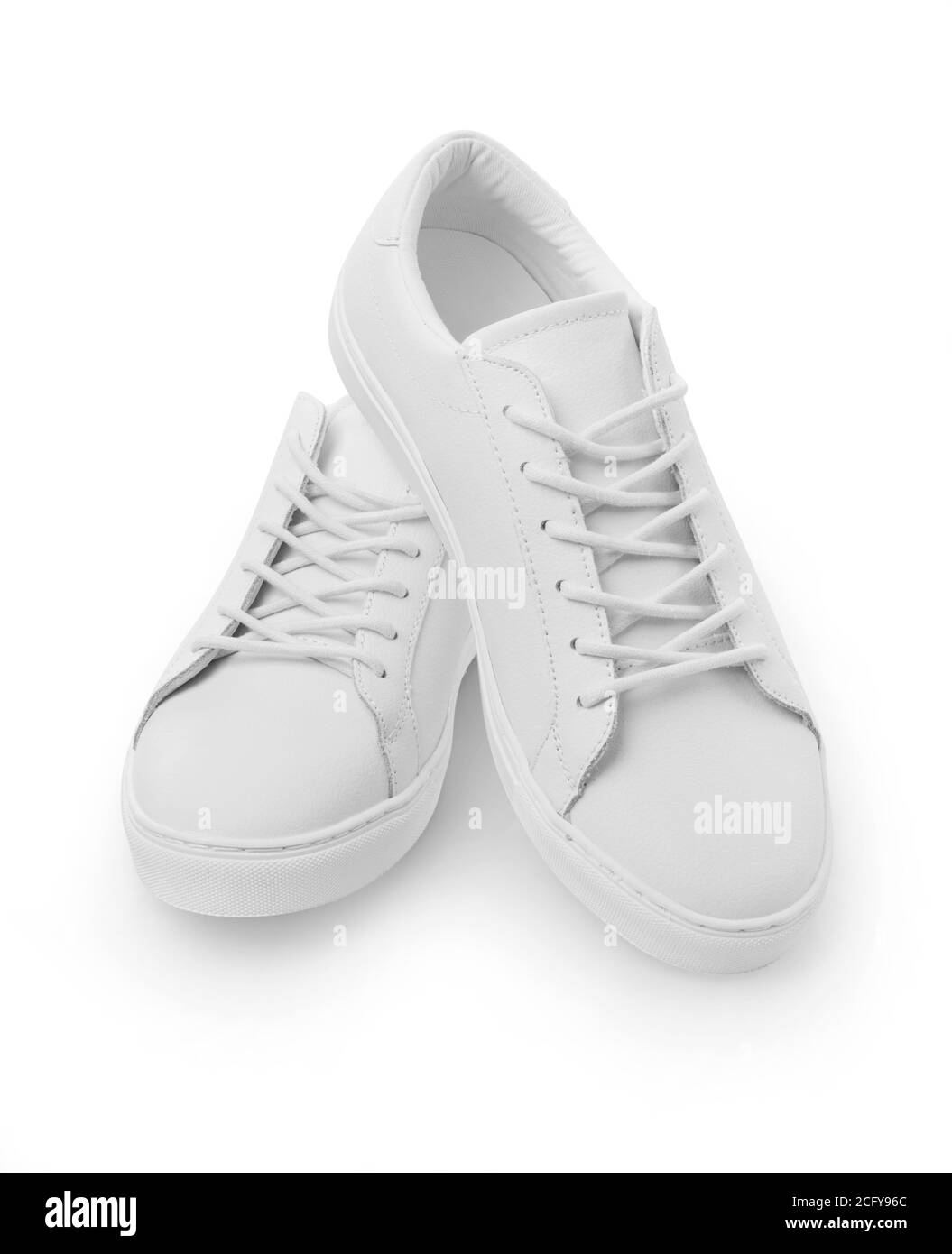 White shoes isolated on white Stock Photo - Alamy
