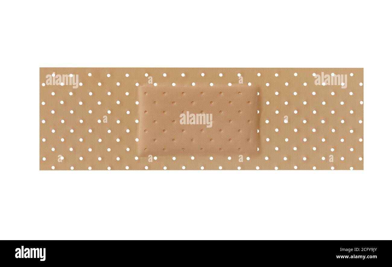 Band aid isolated on white Stock Photo - Alamy