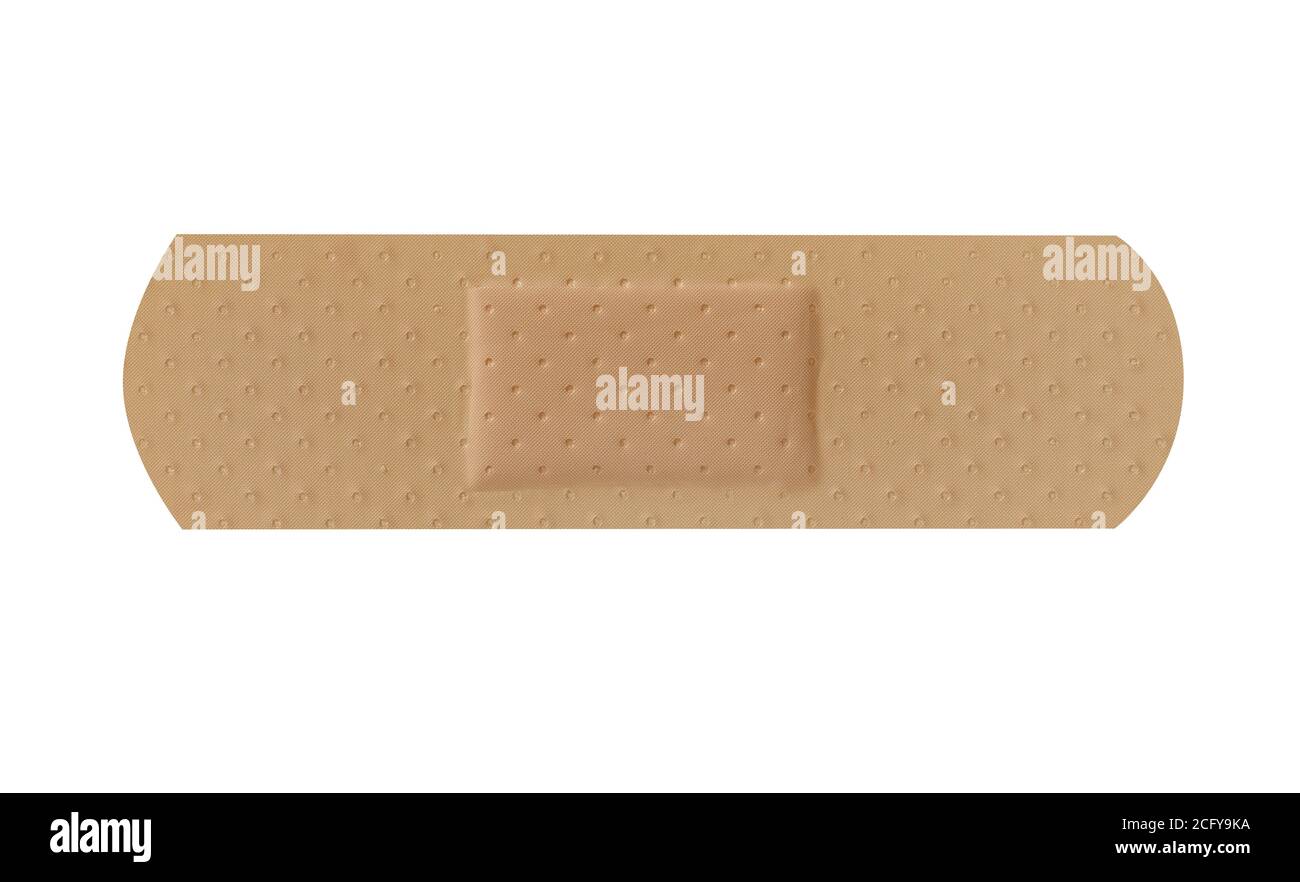 Band aid isolated on white Stock Photo - Alamy