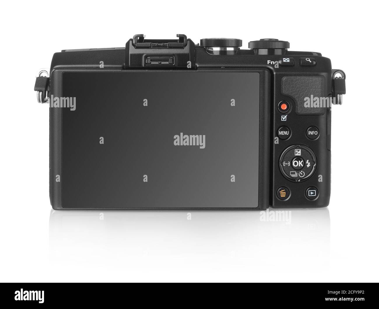 Digital display on camera isolated on white Stock Photo - Alamy