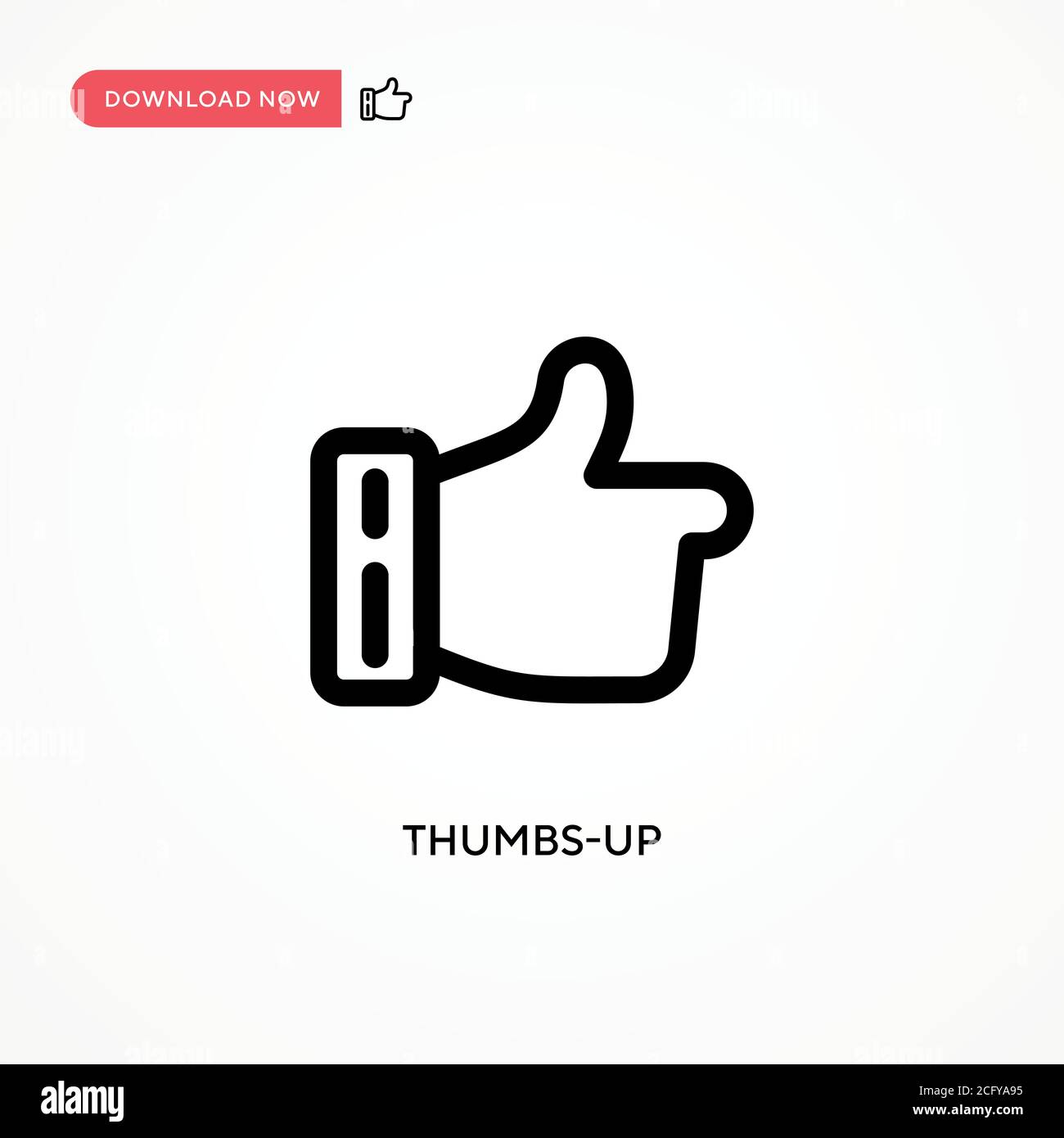 Thumbs-up Simple vector icon. Modern, simple flat vector illustration ...