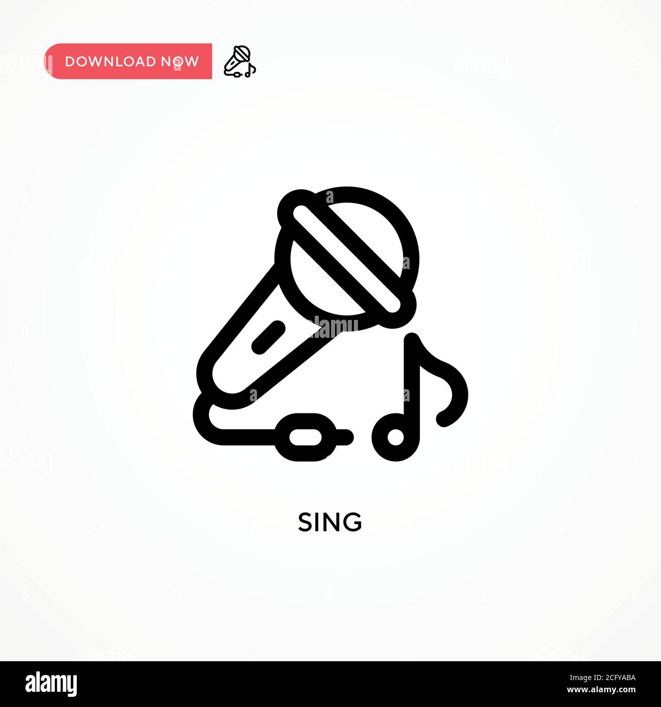 Female singer portrait Stock Vector Images - Alamy