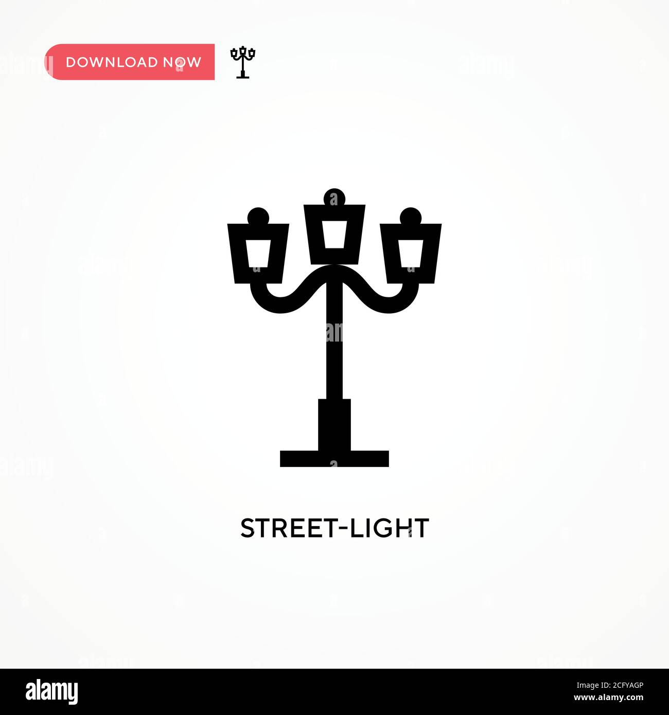 Street-light Simple vector icon. Modern, simple flat vector ...
