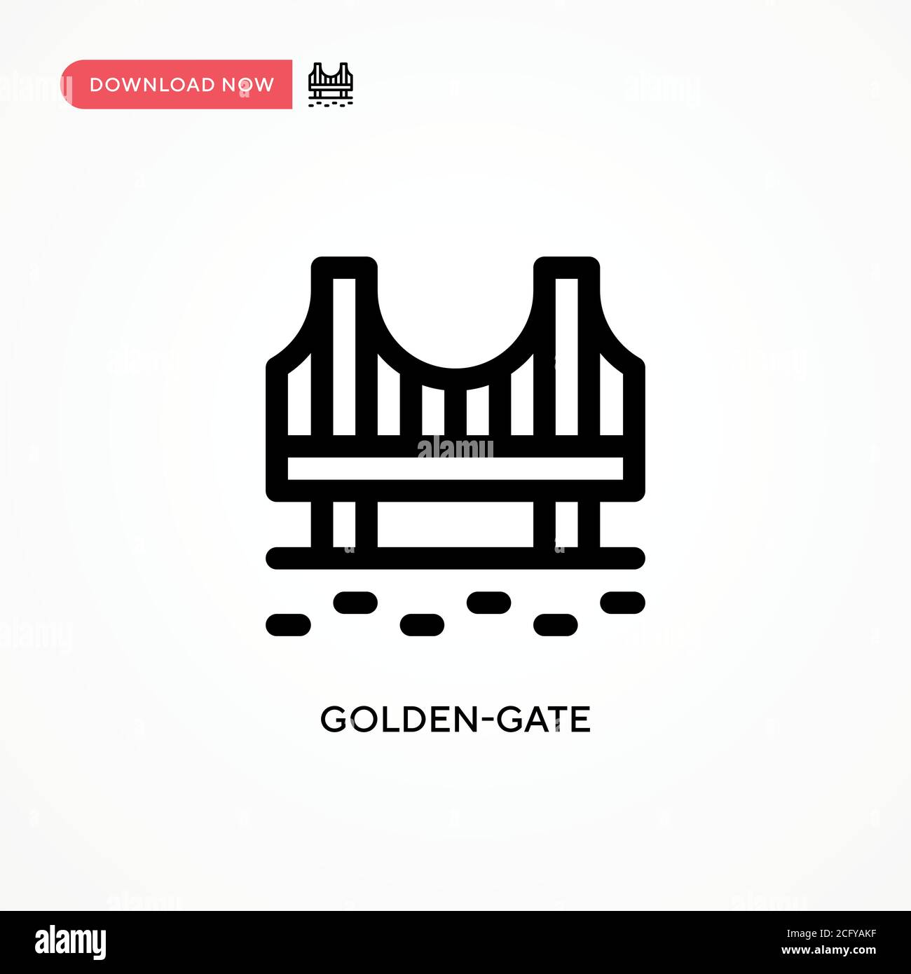 Golden gate bridge fog sunset Stock Vector Images - Alamy