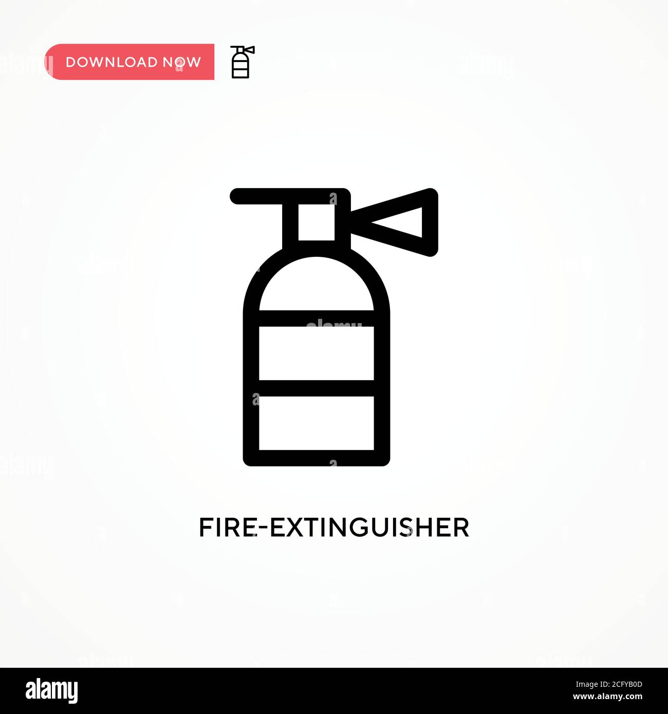 Fire-extinguisher Simple vector icon. Modern, simple flat vector ...