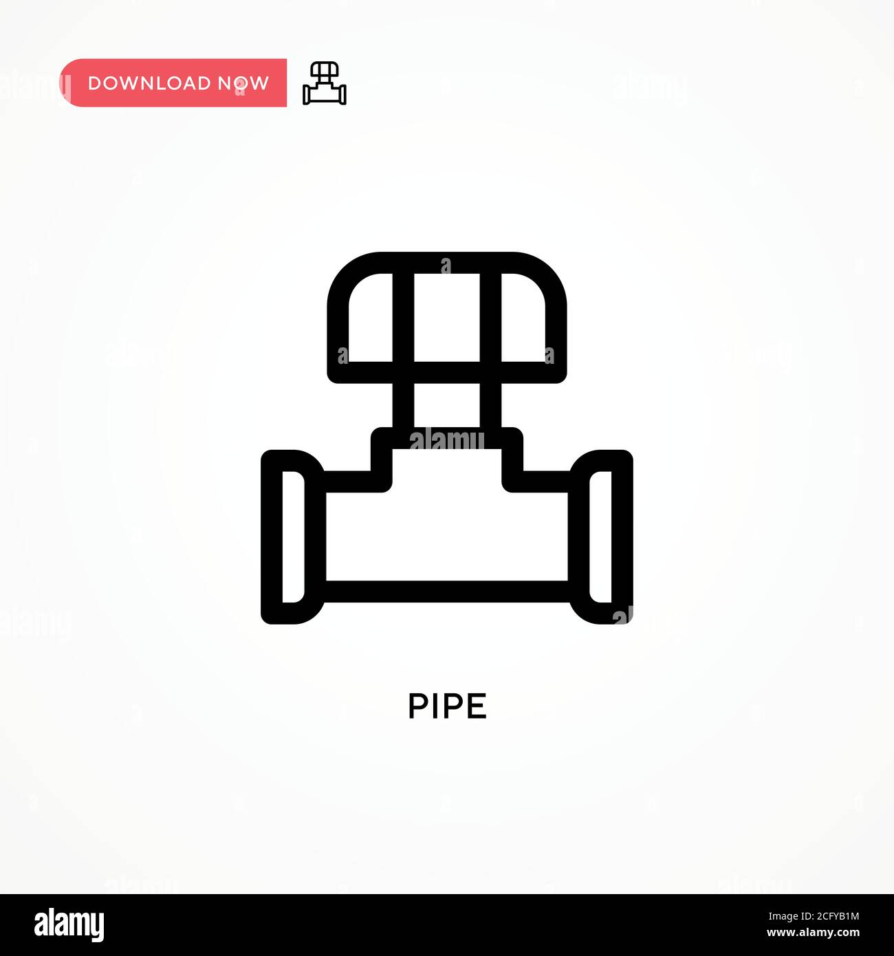 Pipe Simple vector icon. Modern, simple flat vector illustration for ...