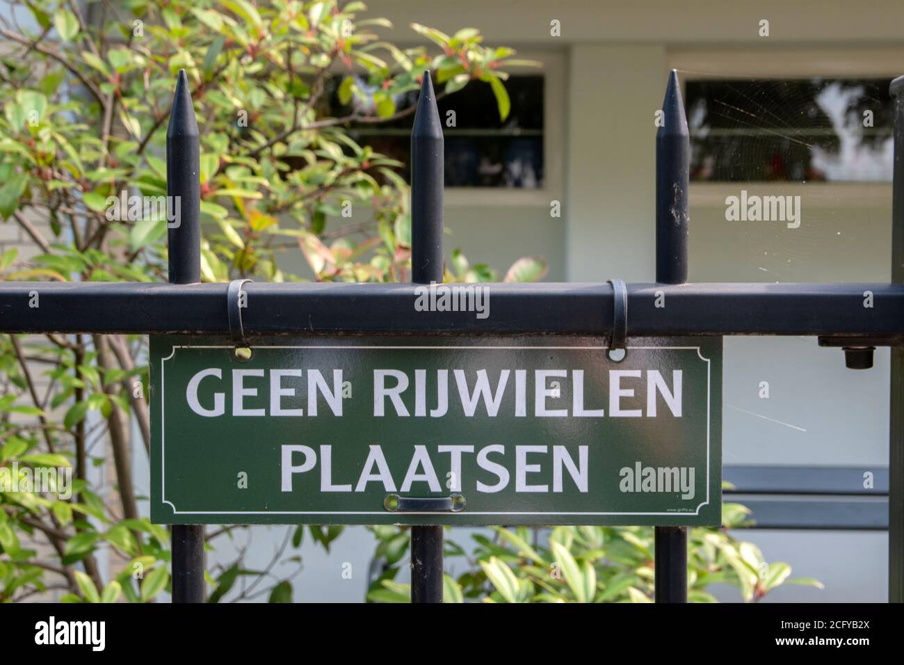 General Dutch Sign Forbidden To Place Bicycles At Amsterdam The ...