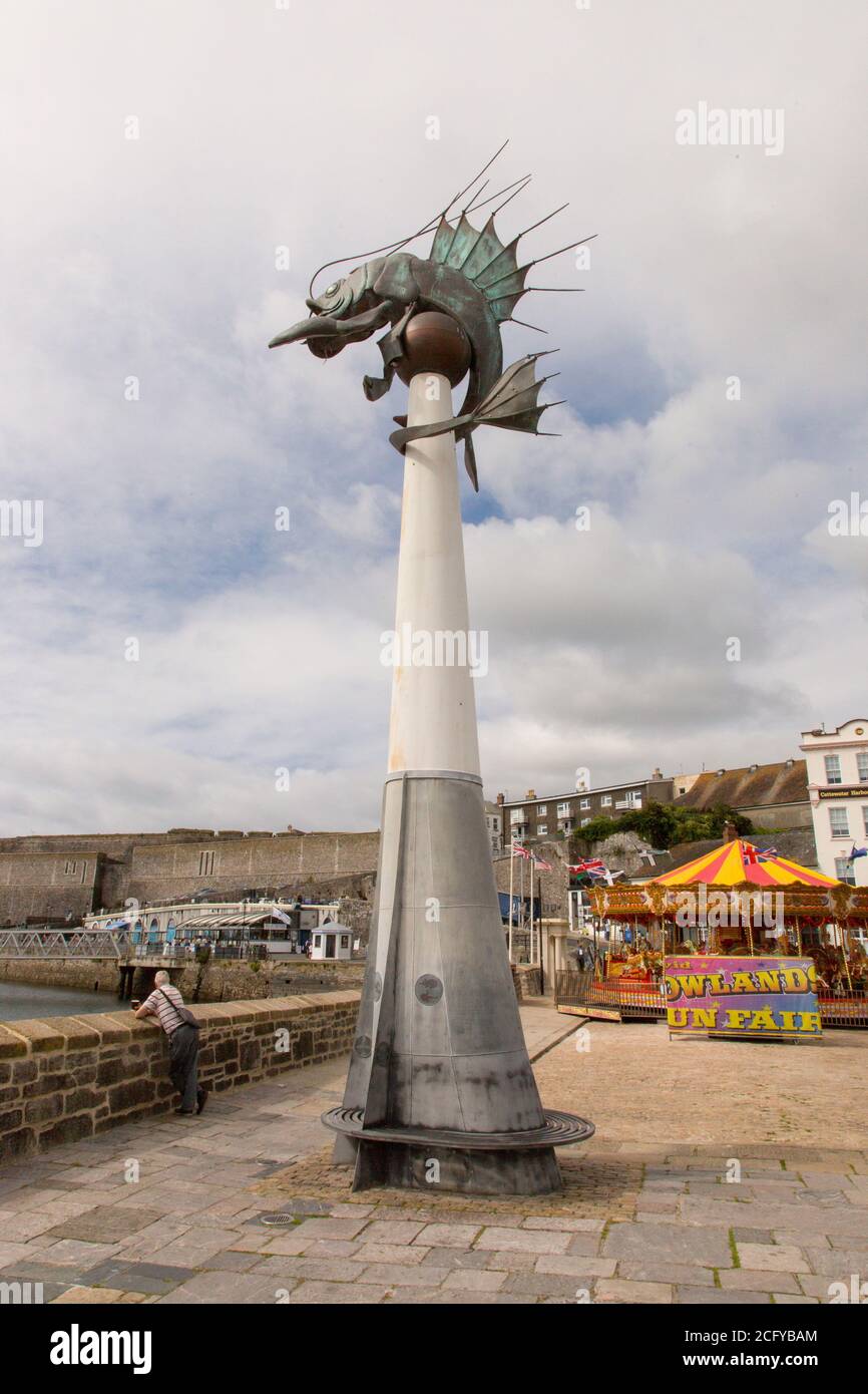The Leviathan- Barbican Prawn sculpture by Brian Fell on the Sutton ...