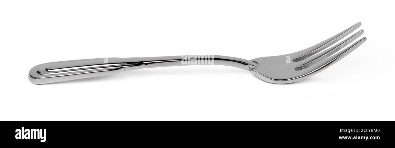 Steel metal fork isolated on white background Stock Photo - Alamy
