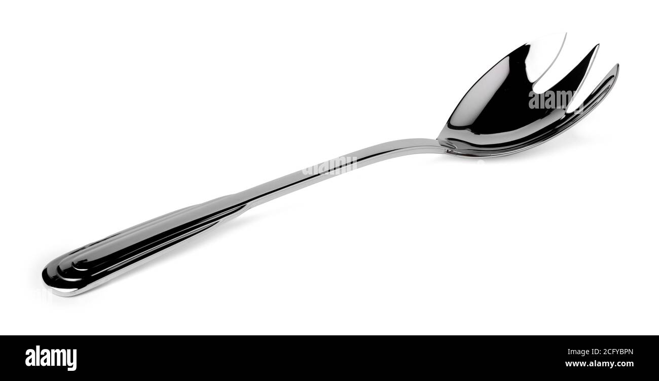 Metal steel spoon isolated on white background Stock Photo - Alamy