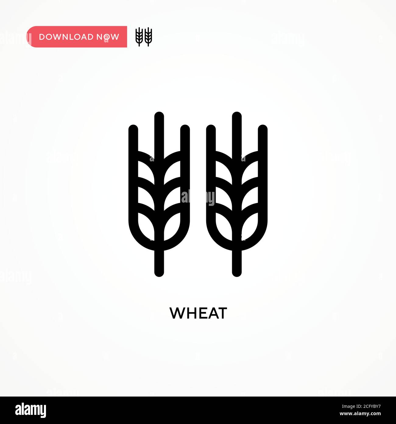 Wheat Simple vector icon. Modern, simple flat vector illustration for ...