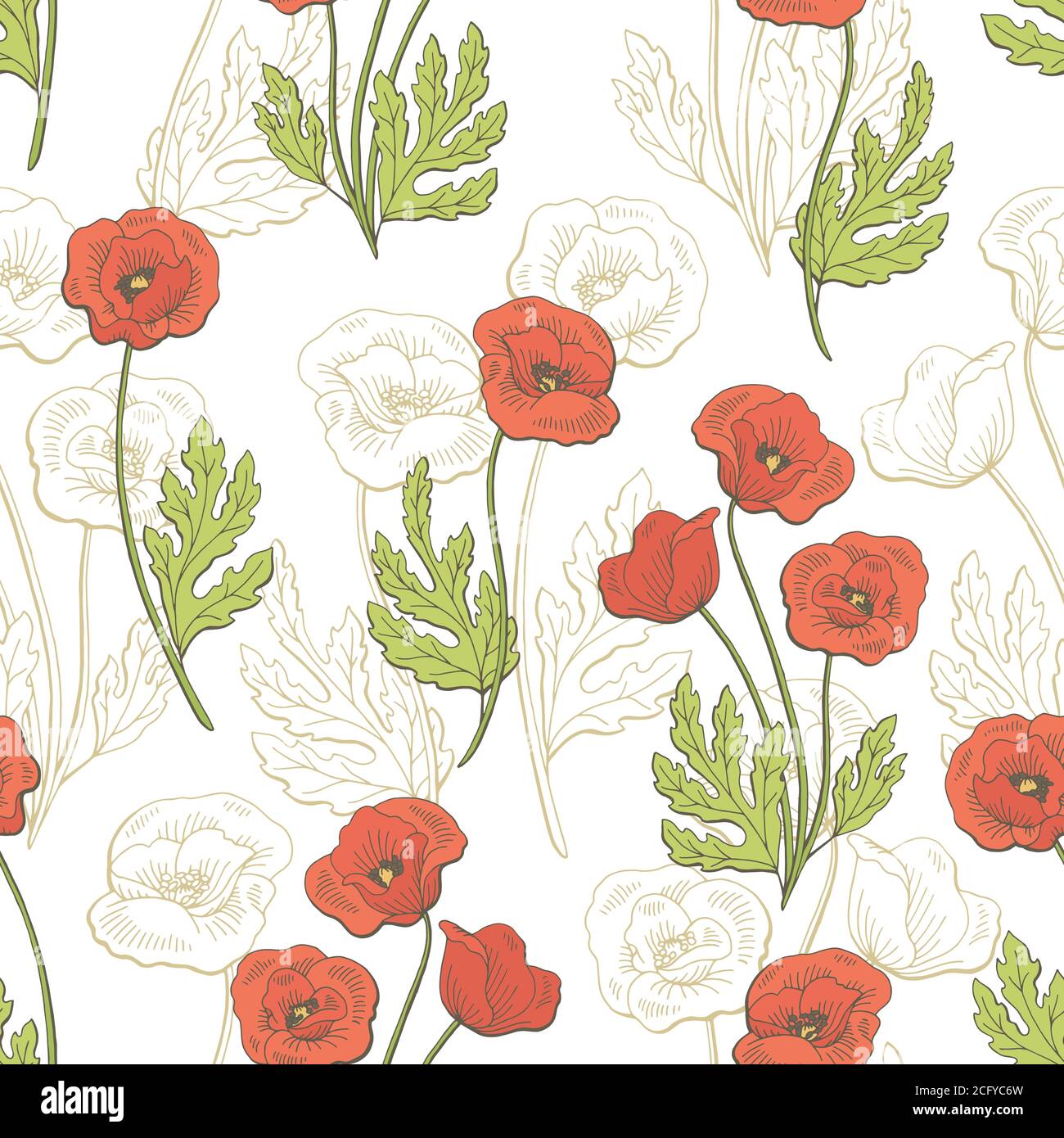 Cartoon Poppy Flower High Resolution Stock Photography and Images - Alamy