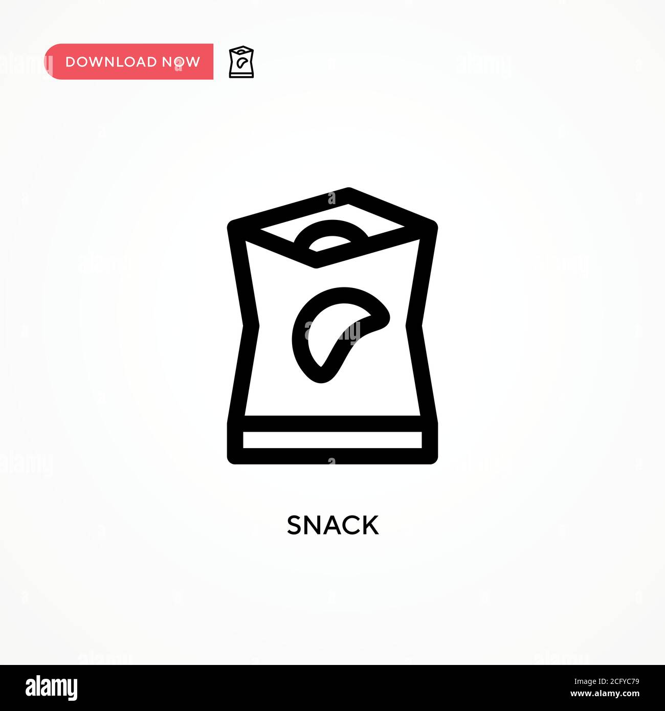 Snack Simple vector icon. Modern, simple flat vector illustration for ...