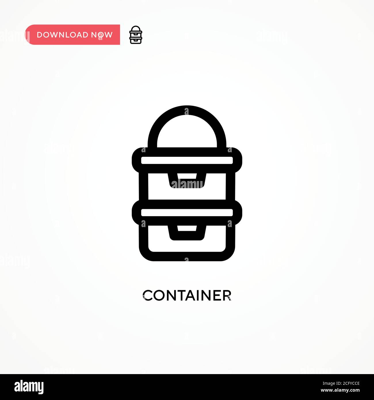 Container Simple vector icon. Modern, simple flat vector illustration ...