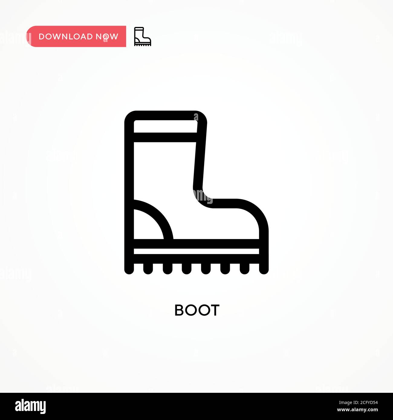 Boot Simple vector icon. Modern, simple flat vector illustration for ...