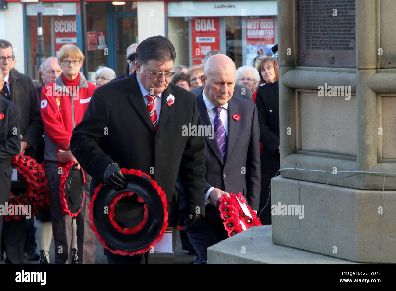 Respect youth wreath laying hi-res stock photography and images - Alamy